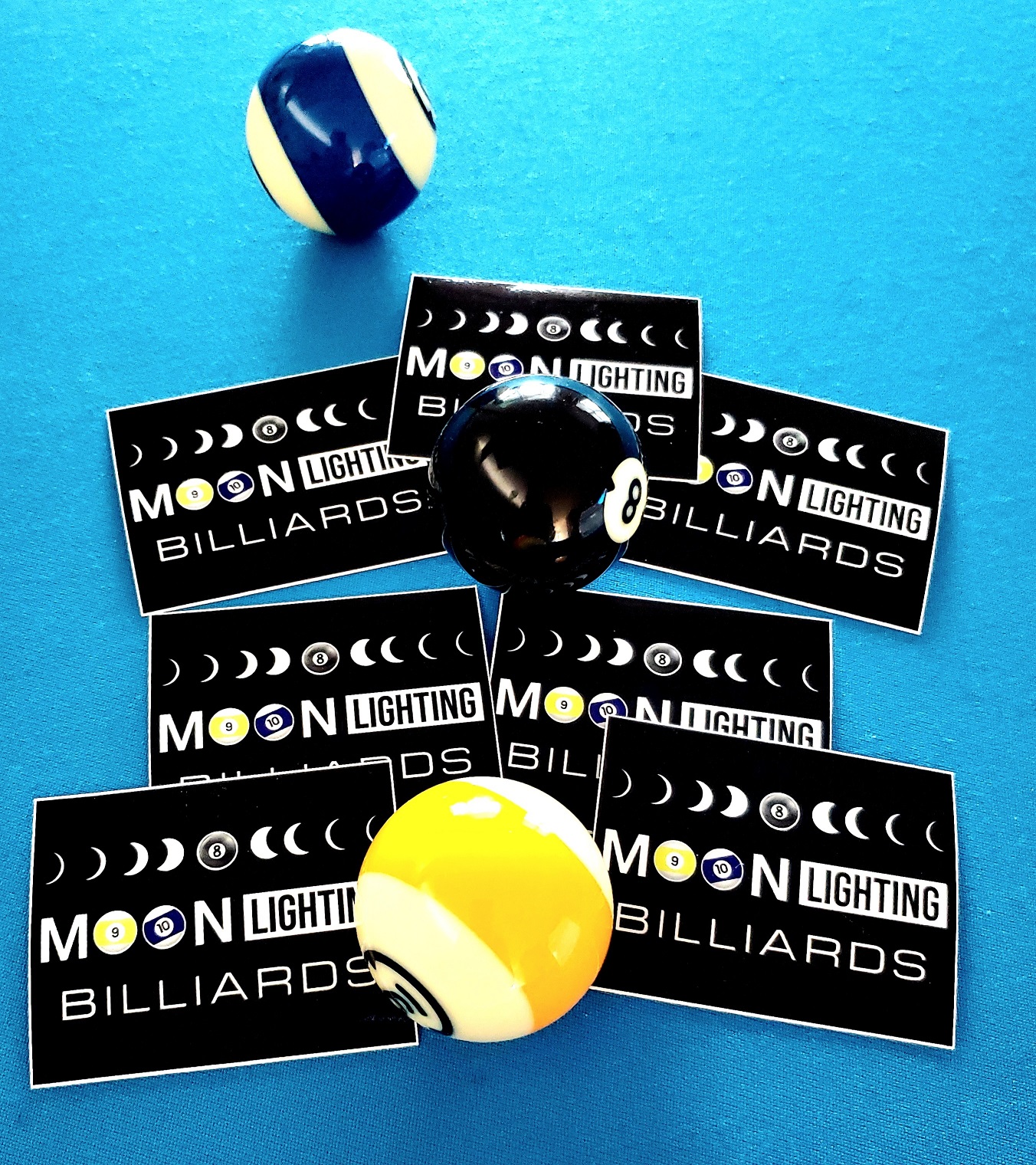 Moonlighting Billiards Stickers (set of two) - Moonlighting Billiards ...